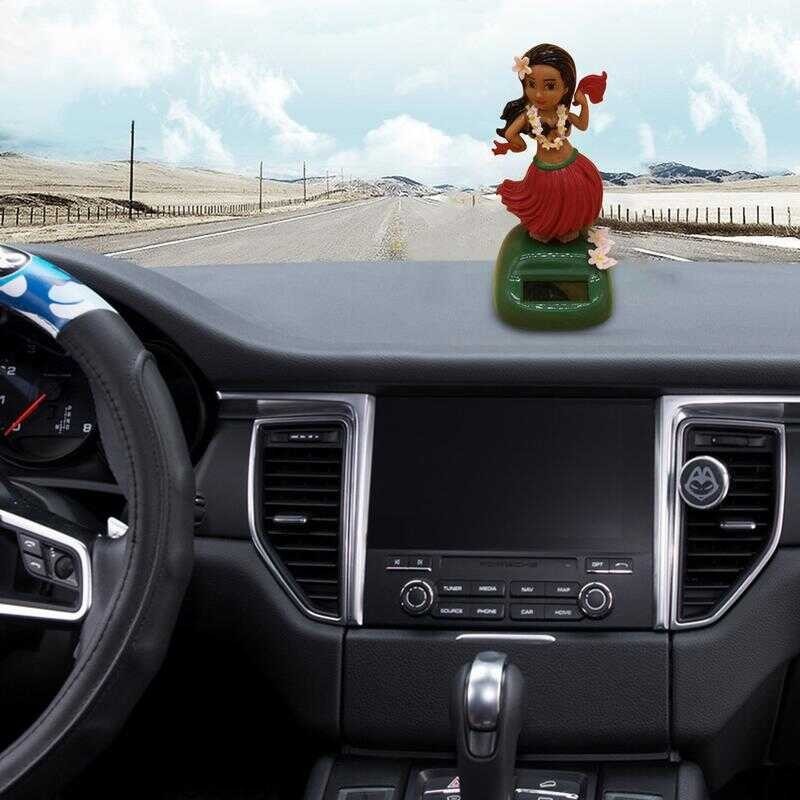 Hulaa Hawaiian Shaking Head Dancer Solar Powered Dashboard Hawaii ...