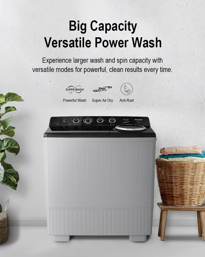 Panasonic NA-W13XG2BPH 13Kg Twin Tub Washing Machine | Shopee Philippines