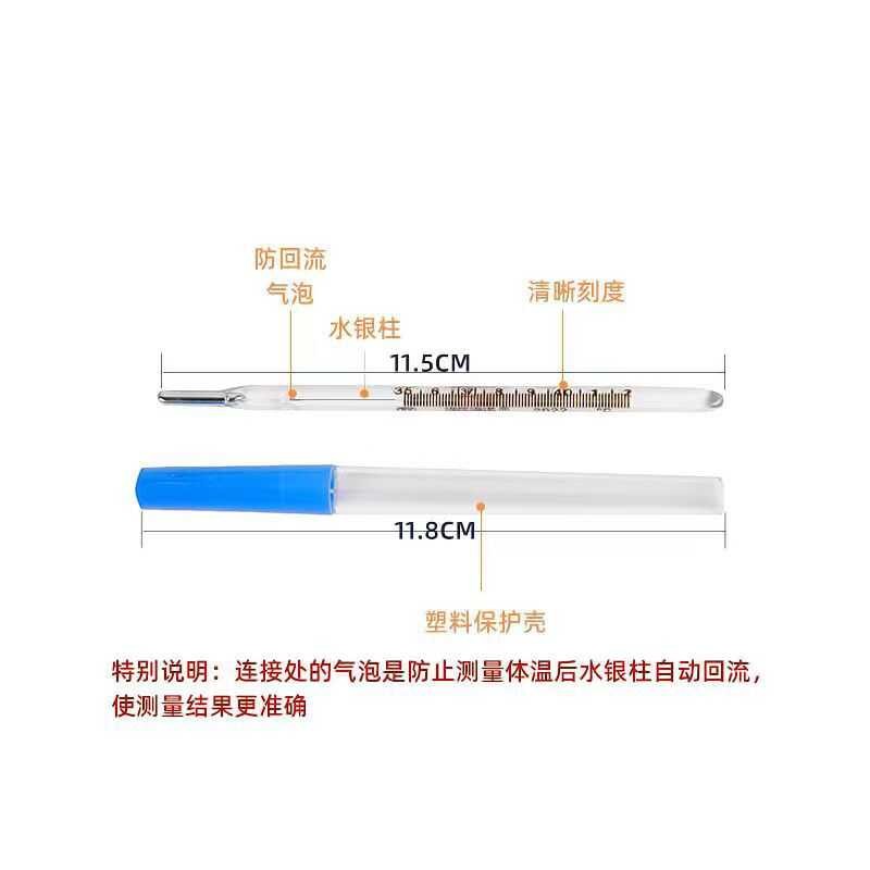 Sanshan Furong Meifang Yangzi Ouruiqi Mercury thermometer Glass ...