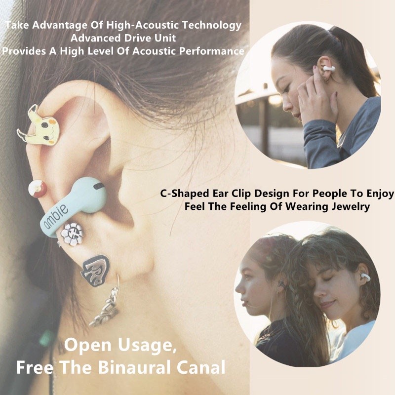 SONY Ambie Bone Conduction earphone Wireless bluetooth earphone with ...