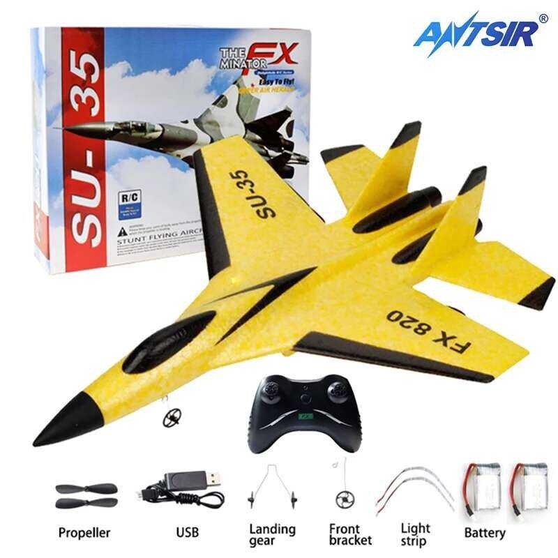 Su-35 Plane 2.4G Fx820 Remote Control Airplane With LED Lights Fixed ...