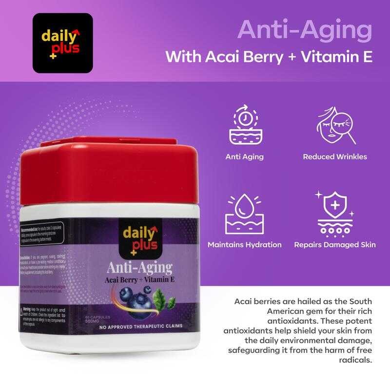 Daily Plus Anti-Aging Acai Berry Supplement Your FOREVER YOUNG SECRET ...