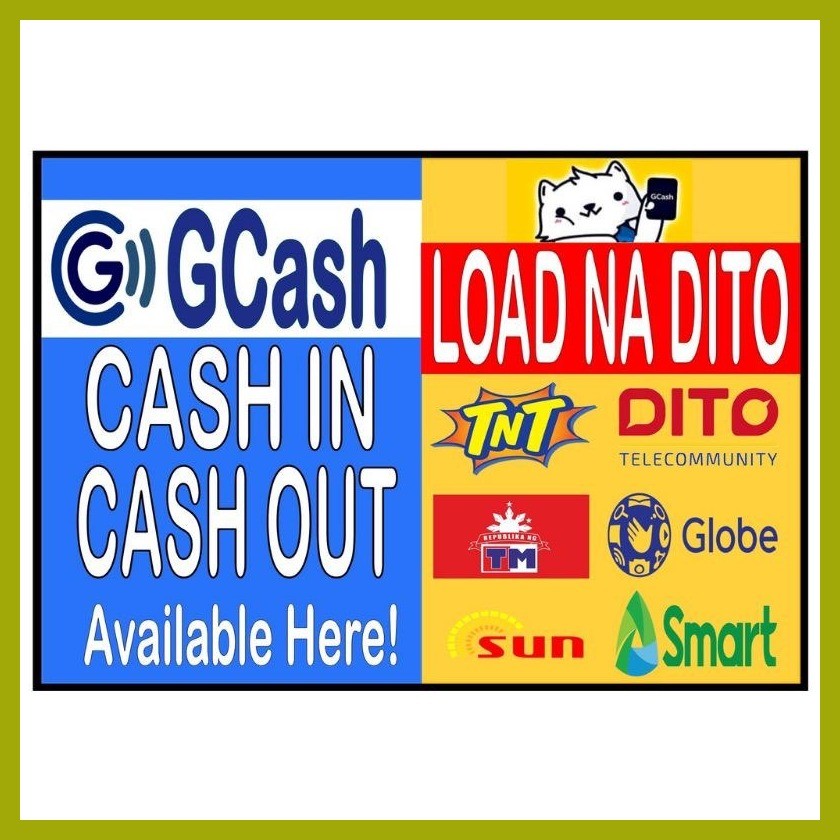 ☎ PVC/LAMINATED SIGNAGE GCASH/LOAD AVAILABLE HERE/ - A4 Size high ...