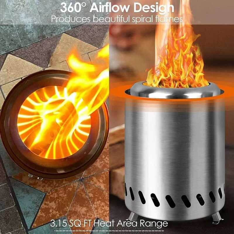 65 2 Less Stove Stainless Steel Burner Heater For Outdoor Camping BBQ ...