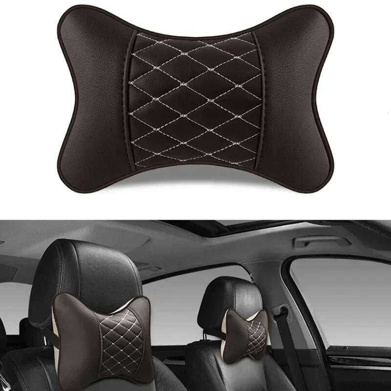 Universal Pillows Parehong Side Pu Leather Pack Headrest Head Pain ...