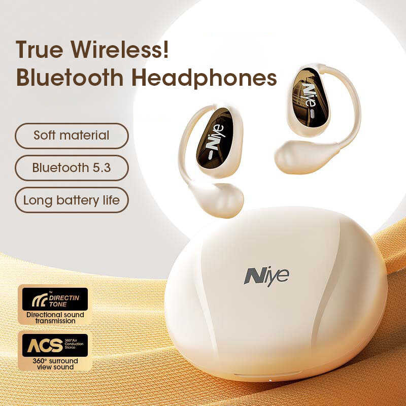 Conduction Niye Bone Wireless Bluetooth Earbuds Non-In-Ear Sports Noise ...