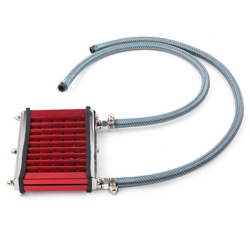 Red Motorbike Oil Cooler Radiator Para Sa 125Cc 140Cc 150Cc Motorcycles ...