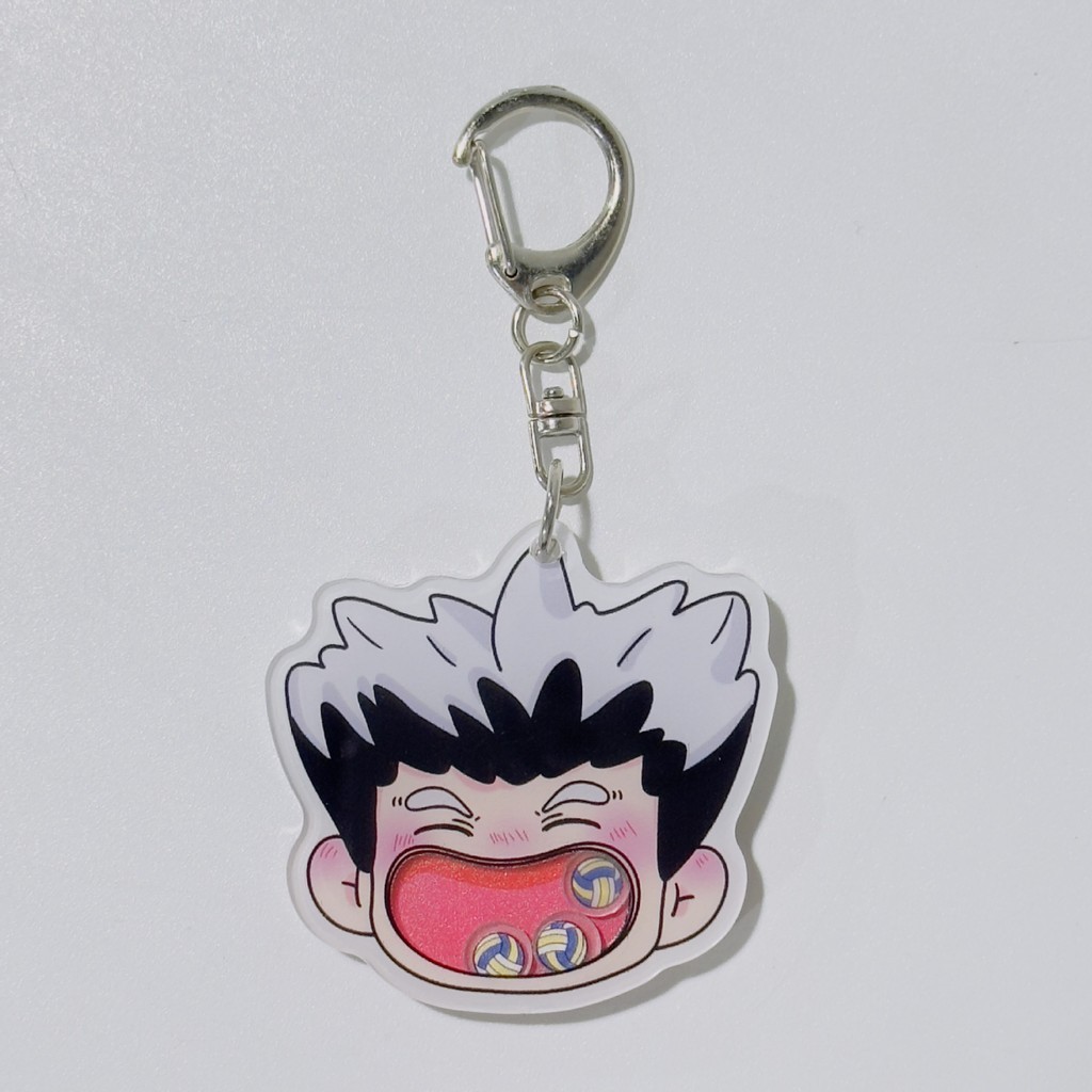 Haikyuu! Shake Pendent Anime Keychain Women Acrylic Key Chain Man Q ...