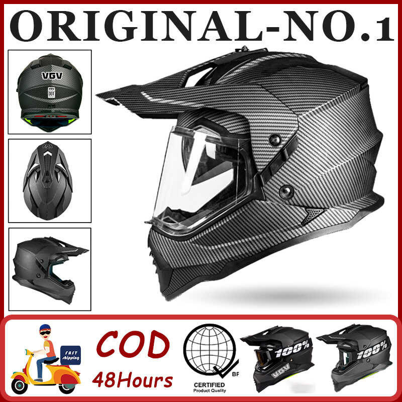 JIEKAI Dual Lens Motorcycle Full Face Double Visor Motor Helmet Sa ICC ...
