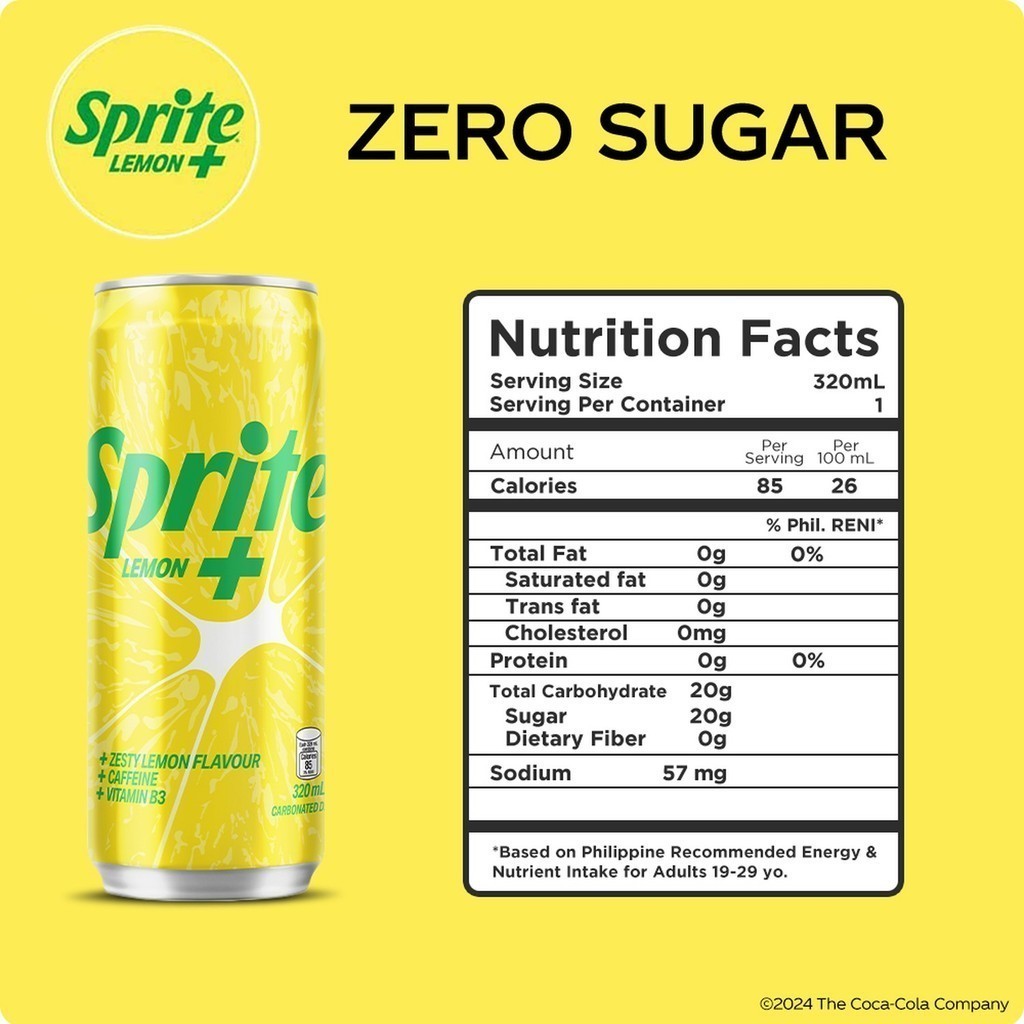 Sprite Lemon+ 320mL - Pack of 24 | Shopee Philippines