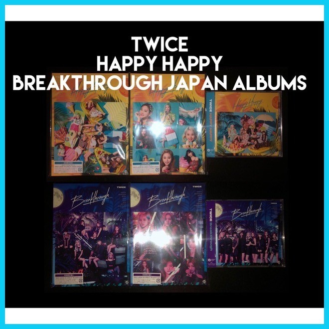 ๑ ☢ TWICE Happy Happy & Breakthrough Unsealed Albums (All Versions ...