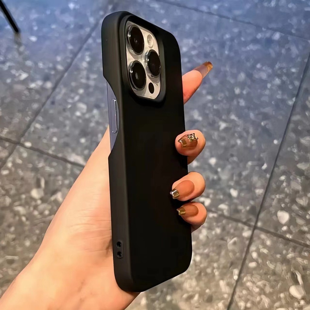 Simple Frosted Liquid Silicone Half Wrap Soft Phone case for iPhone 15 ...