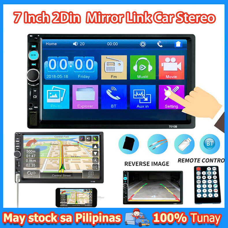 Universal 7 Inch 2Din Mirror Link Stereo Dual MP5 Car MultiMedia Player ...