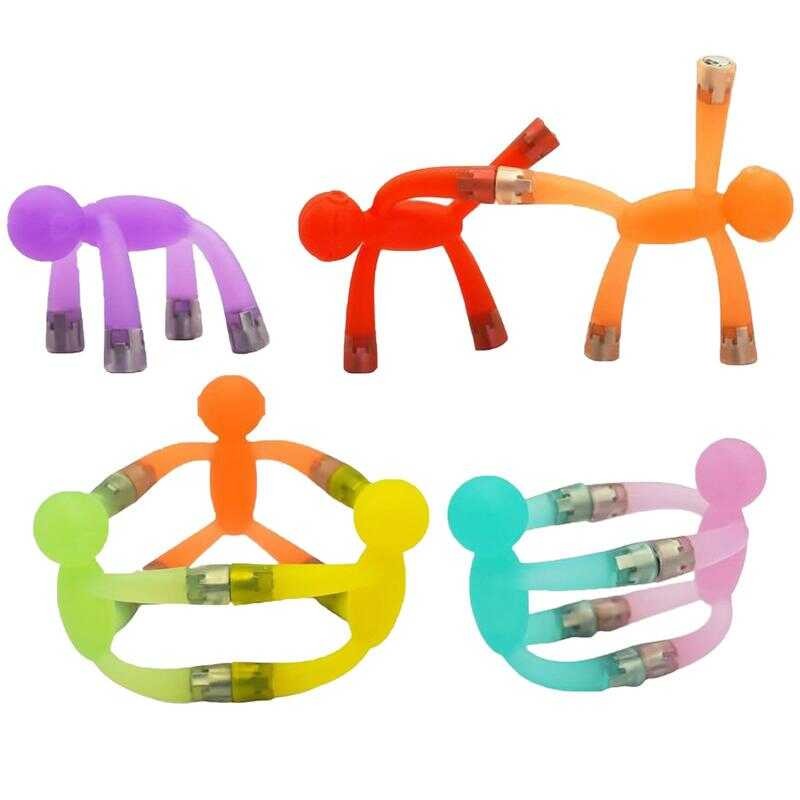 Mini Man Magnetic Toy Bendable 8 Pcs Fridge Magnets Fridge Magnets Soft ...
