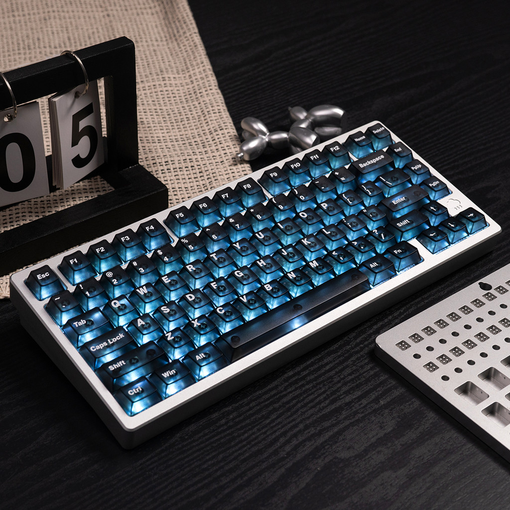 Yongqiu Frosted keycaps Foggy transparent Big font cherry profile ...