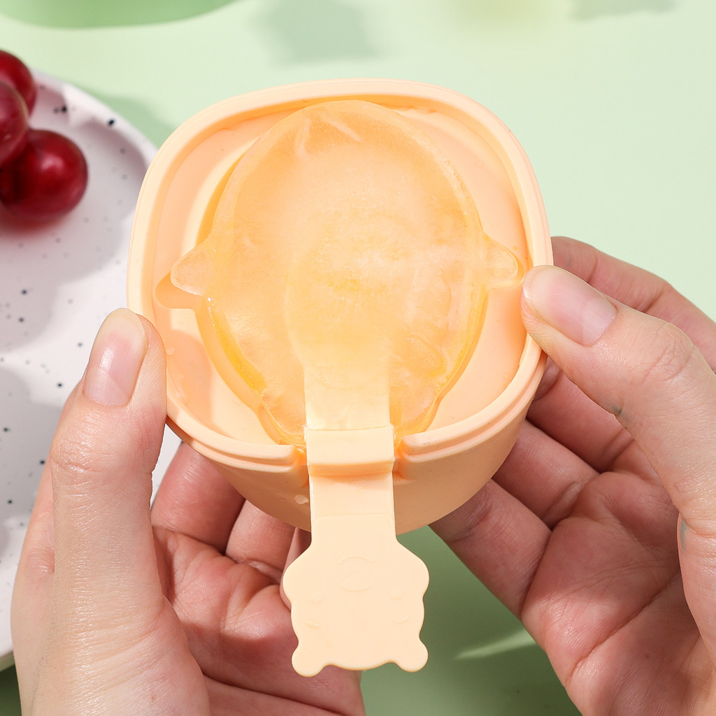 Cute Cartoon Duck Shape ABS Silicone Popsicle Mould - Summer Homemade ...