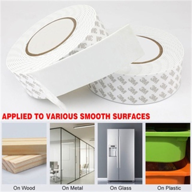 Foam Double Sided Tape 3 Meter Length Heavy Duty White EVA Foam Tape ...