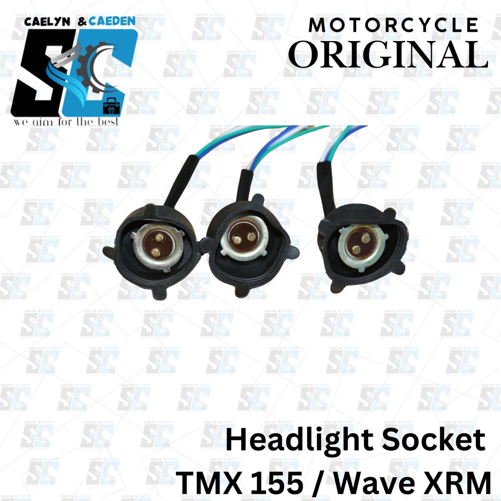 Motorcycle Headlight Wiring Socket with Rubber for TMX 155 / XRM / Wave ...