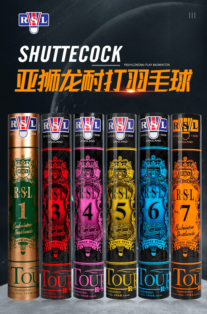 Badminton Shuttlecocks Rsl RSL Series Badminton 12 Packs of Feathers ...