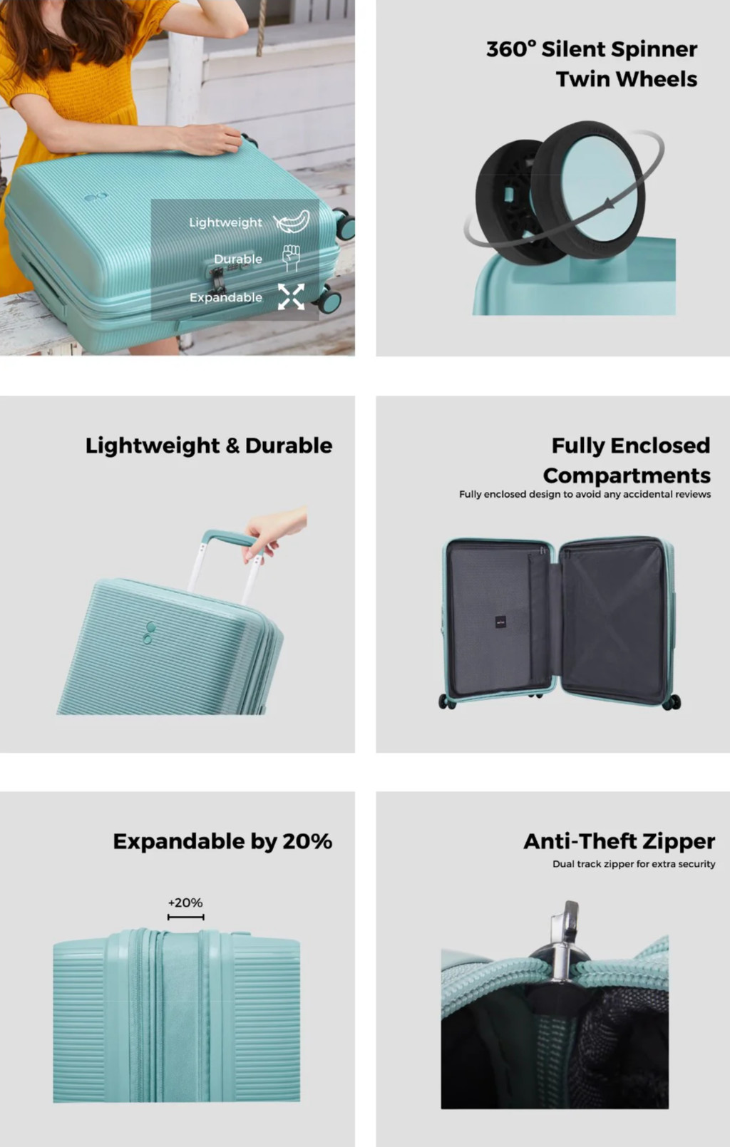 Echolac Forza 20" Luggage | Shopee Philippines