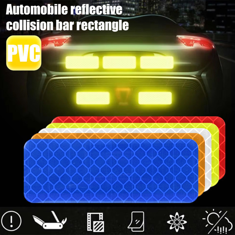 SLXC-10Pcs Super Bright Reflective Stickers - Car Truck Bumper ...