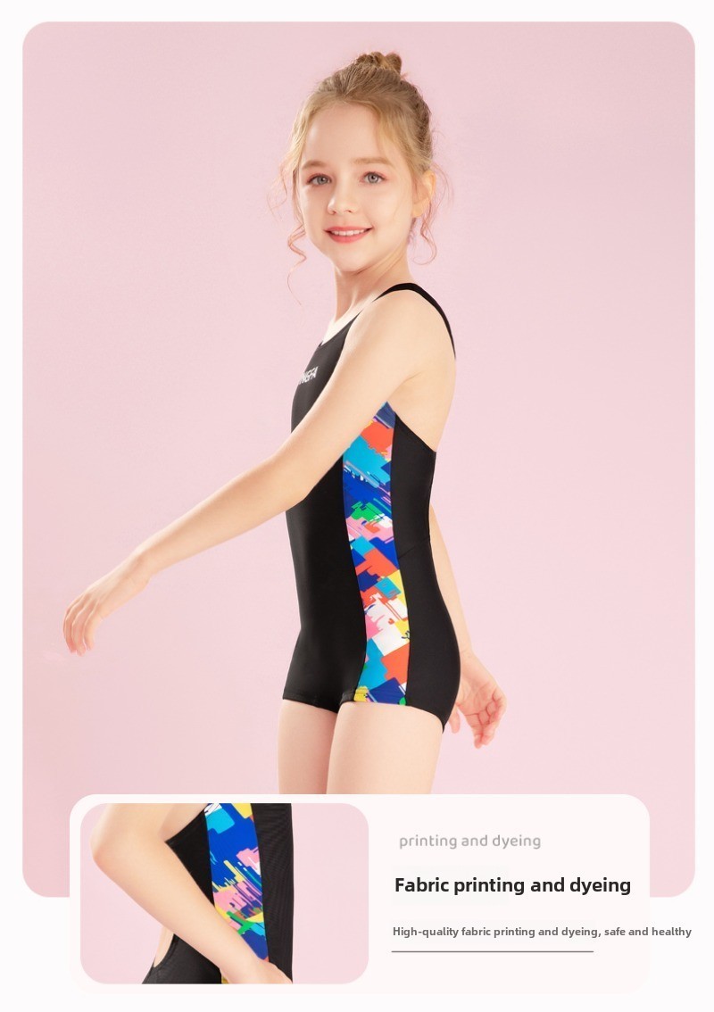 YINGFA Girls Professional Training Swimwear One-Piece Boyshorts Fast ...