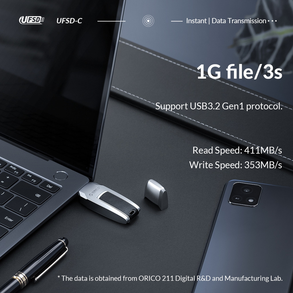 ORICO UFSD USB Flash Drive Original 64GB 128GB 256GB 512GB FlashDrive Memory Storage U Disk ...