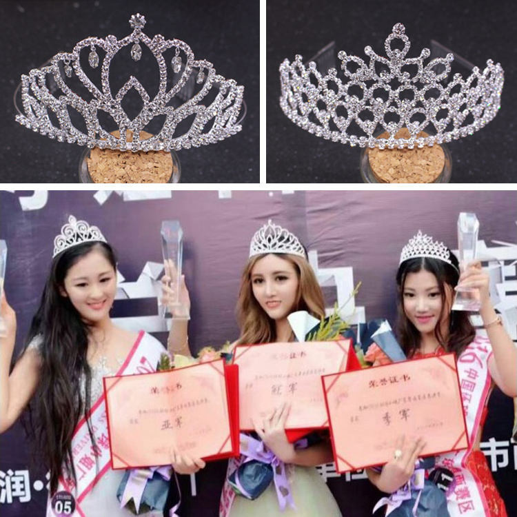 Bride Crown Tiara Photo Studio Bar Stage Performance Model Big Crown ...