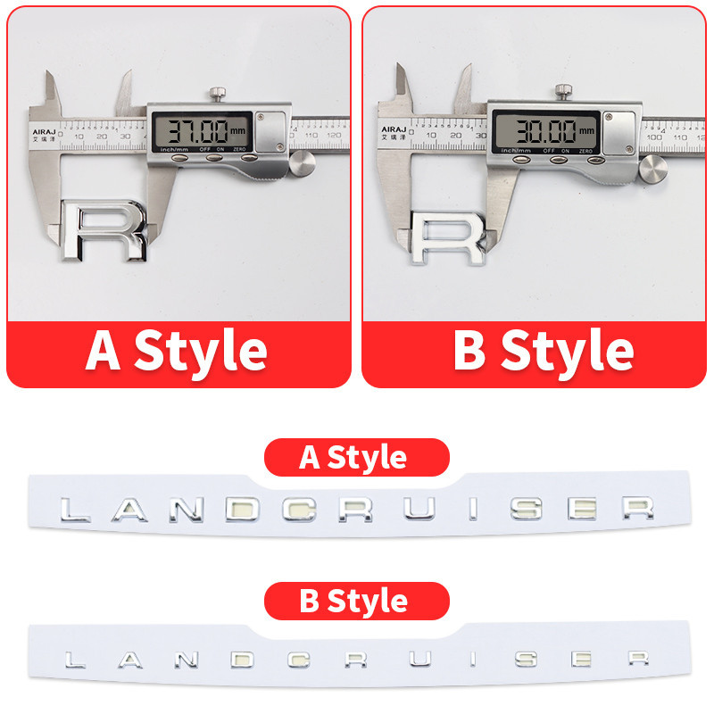 For 2021-2023 Toyota Land Cruiser 300 LC300 VXR GXR 3D Letters Sticker ...