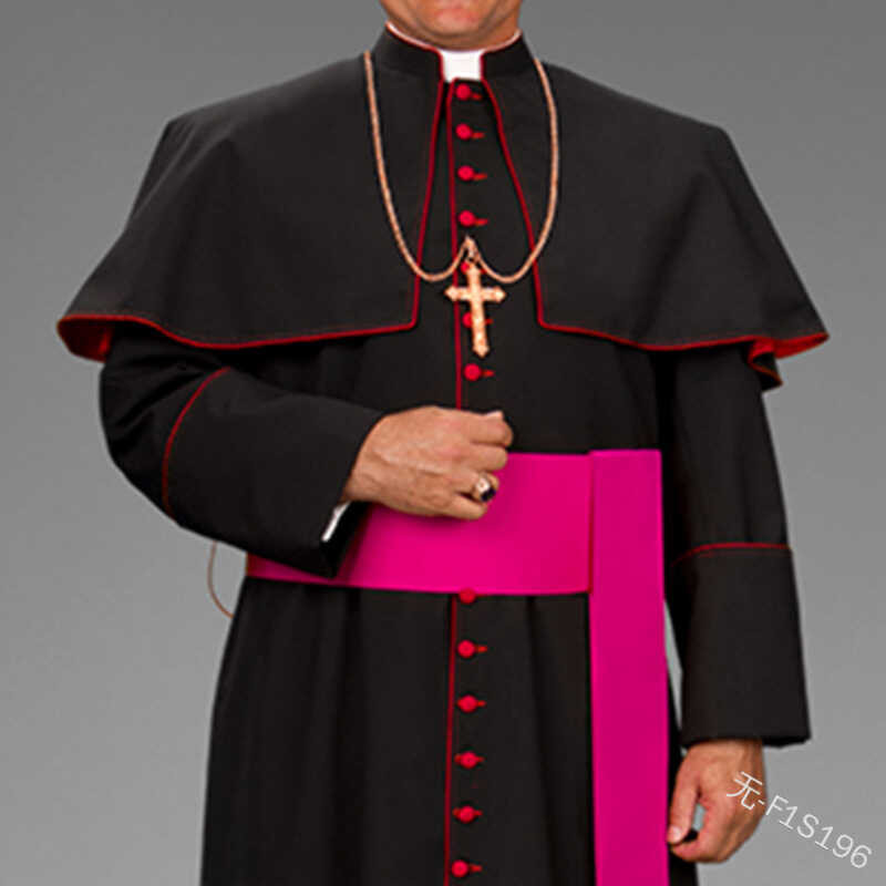 Clergyman Roman Cassock Vestments Medieval Ritual Wizard Black Priest ...