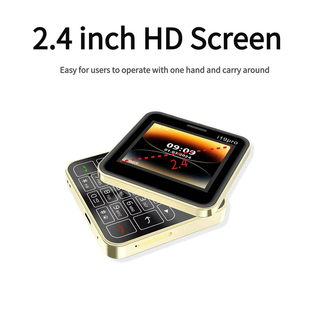 New i19pro Mini Phone 2.4 Inch Dual SIM 2G GSM Rotating Slide Elderly ...