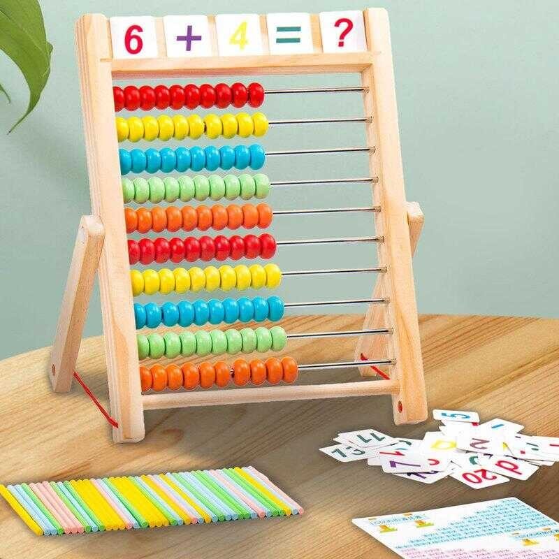Abacus Wooden Counting Wooden Abacus Wooden Abacus For Children Math 10 ...