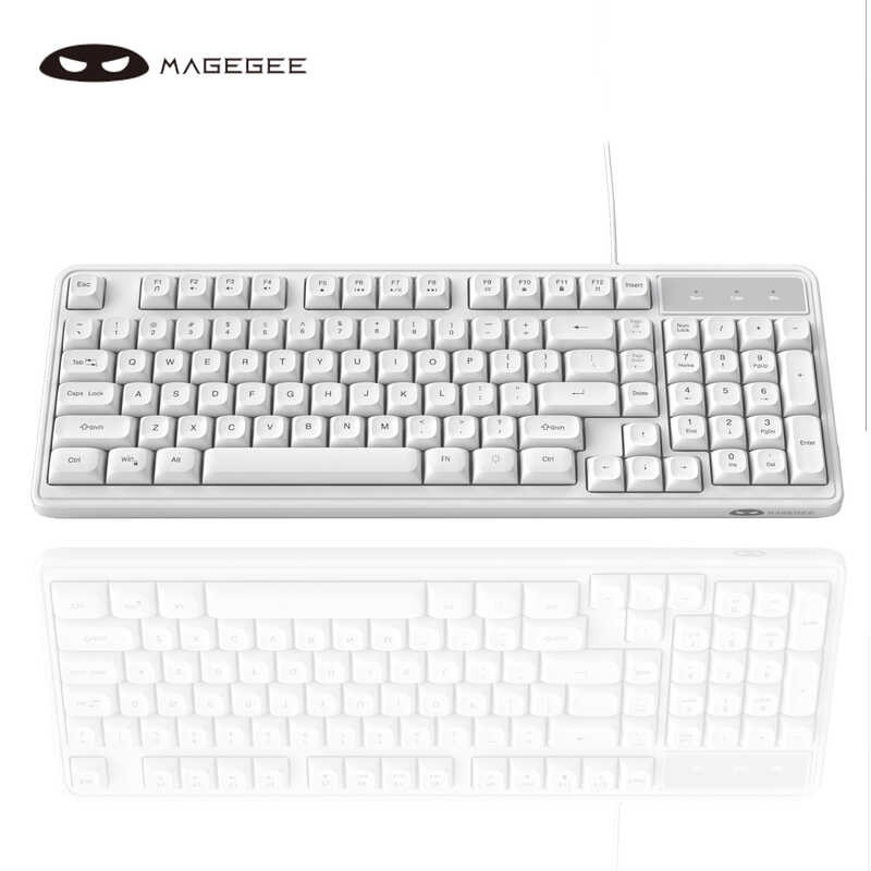 Gk980 Mixed Magegee Led/Rgb Light 98 Key Contrast Color Membrane Wired ...