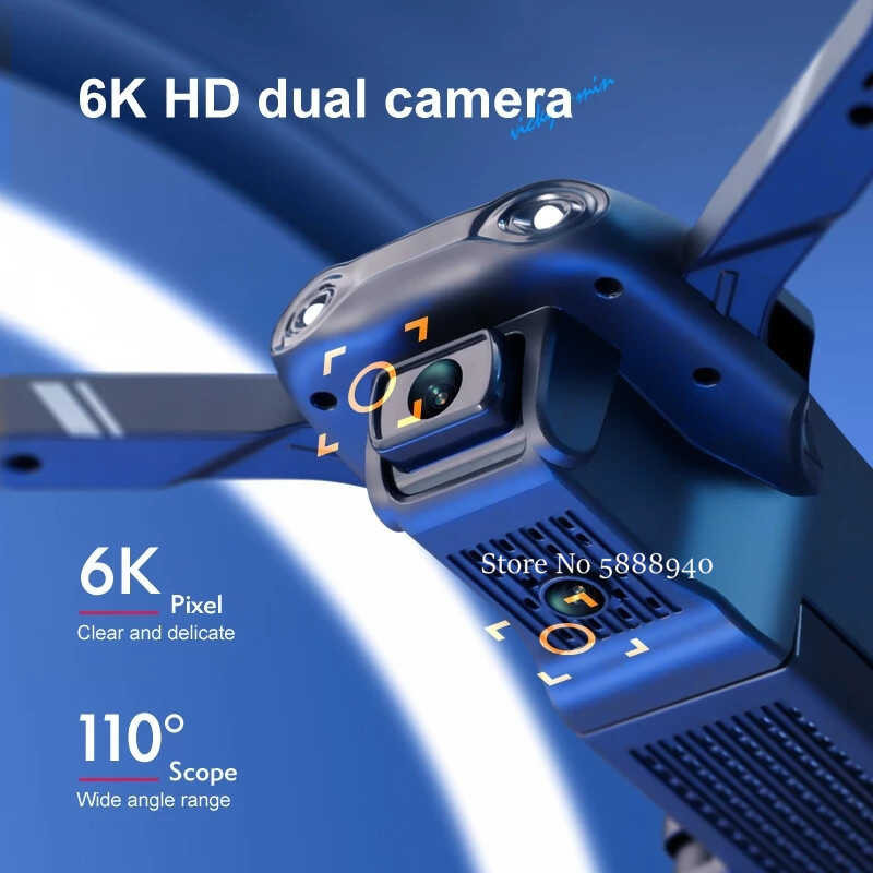 HD Aerial 6K Photography RC Portable Folding Drone 200M Intelligent ...