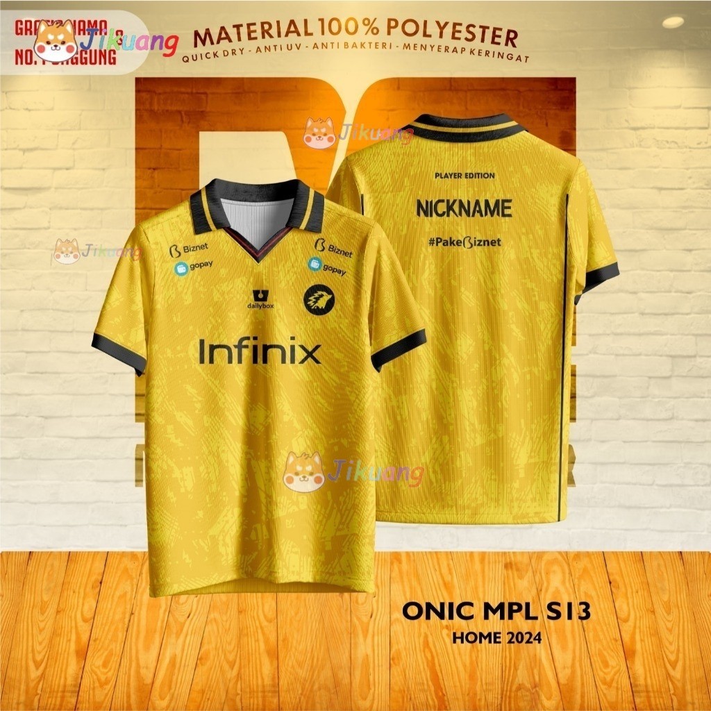 【Free Custom】Infinix Jersey T-Shirt Tops Supporters ONIC ESPOTS MPL ...