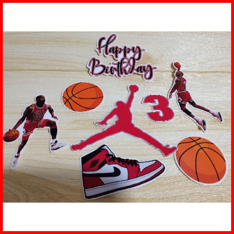 ♒ Cake topper (jordan themed set) | Shopee Philippines