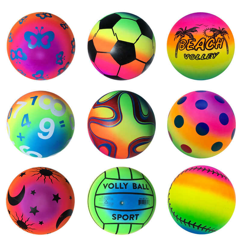 9 Pulgada Mga * Na Makapangyarihan Ng Goma Rainbow Ball Dodgeball ...