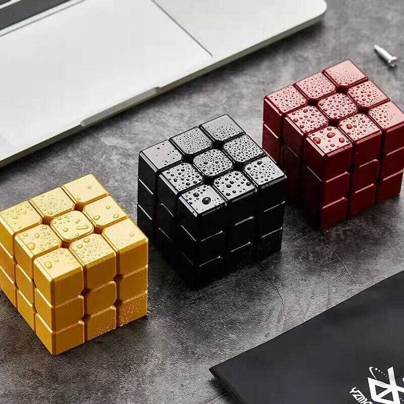 Decompression 3X3 Alloy Magic Metal Unlimited Speed Game Cube Rubix ...
