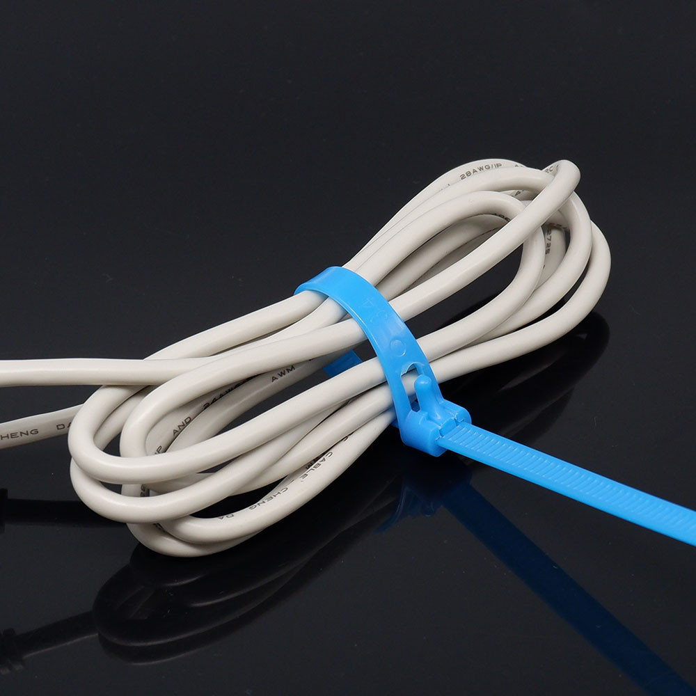 25 pcs Plastic Reusable Cable Zip Ties 8*200/250/300/450 Releasable ...