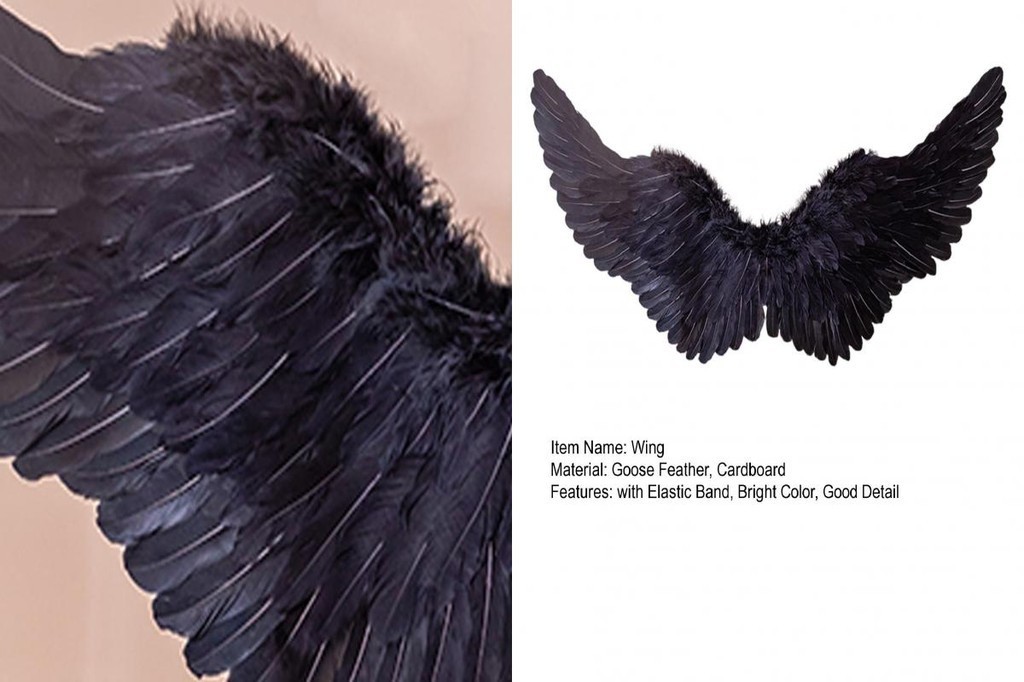 Adult Angel Wing Stage Performance Props Colorful Goose Feather Angel ...