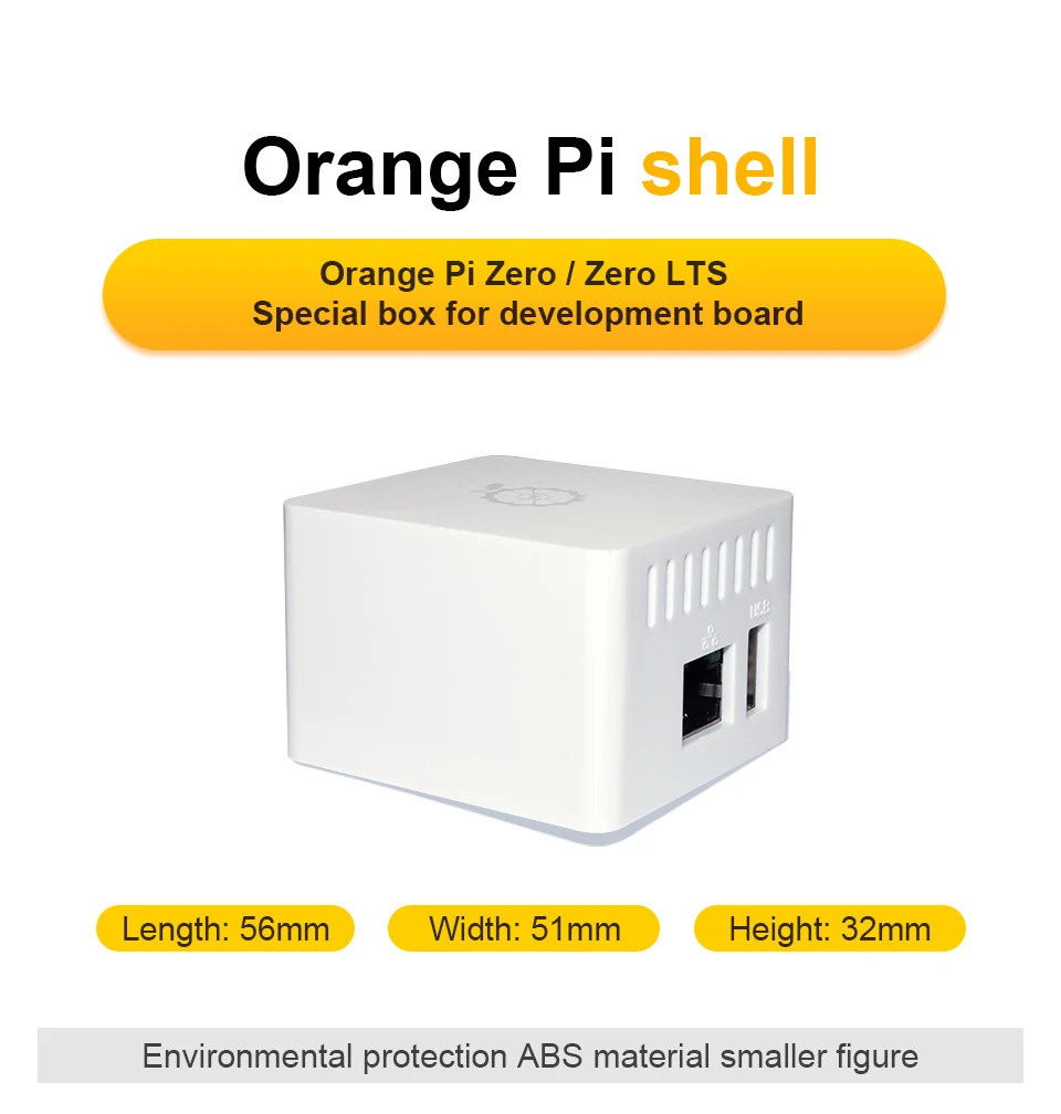 Orange Pi Zero Or Orange Pi Zero LTS Development Boards ABS White Case ...