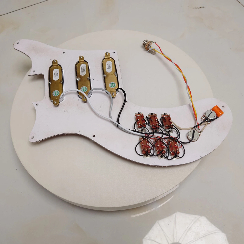 Brian May Guitar Prewired Pickguard SSS Burns Tri sonic Single Alnico ...