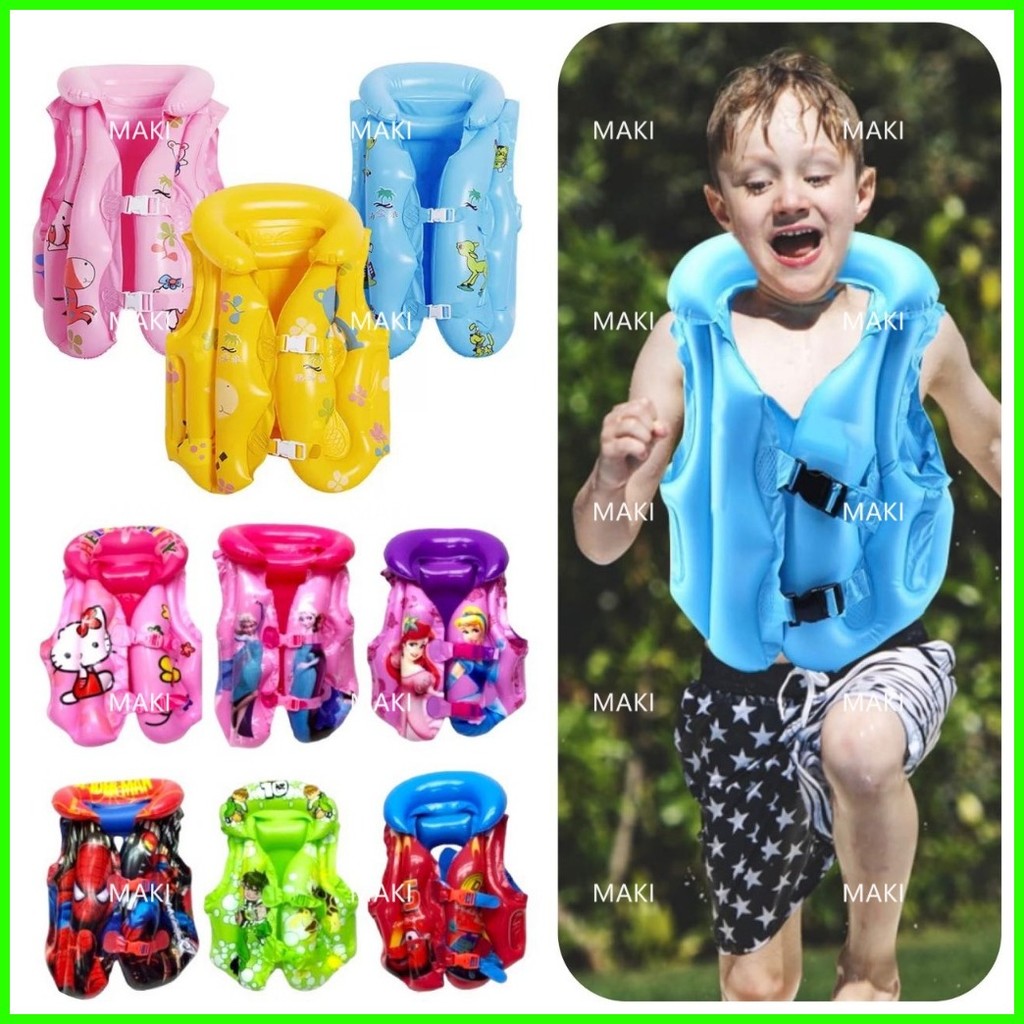 ↔ ∏ inflatable life jacket swim wear swim suit swimming vest for kids ...
