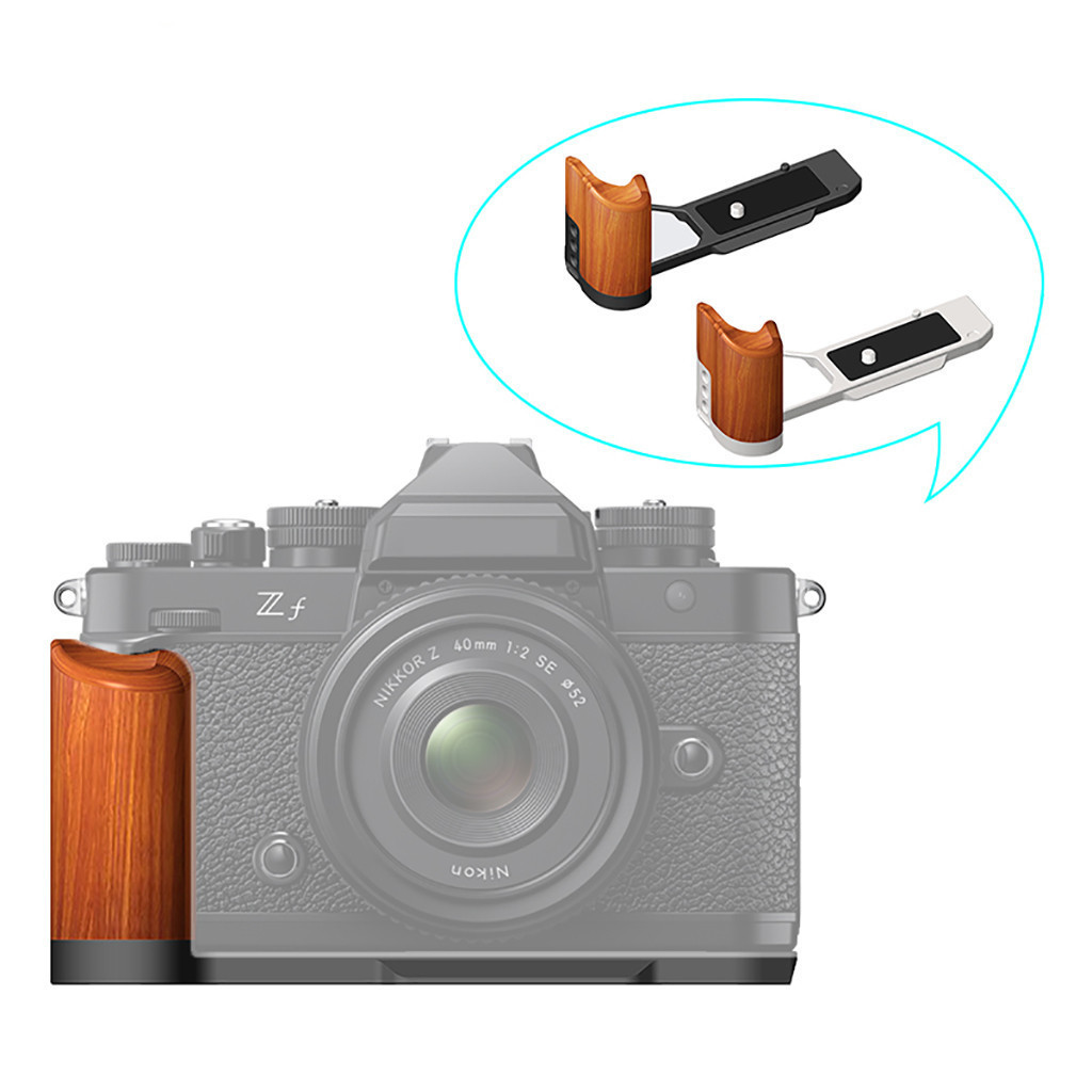 L Bracket For Camera Quick Release L Plate Wooden Side Handle Handgrip ...