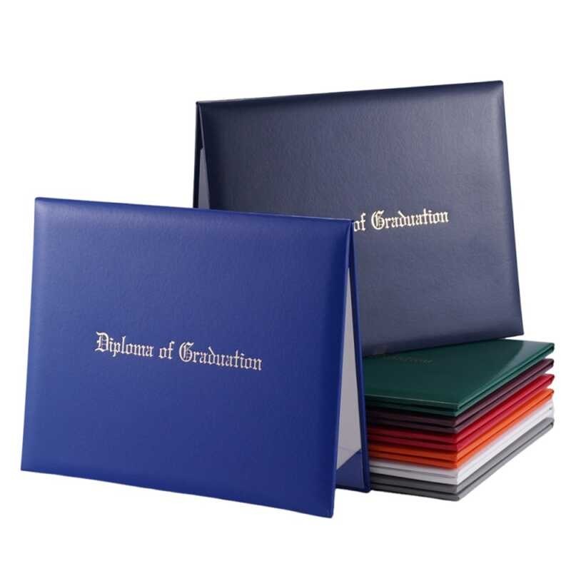 Leatherette Custom - A4 Size Certificate Holder Folder Padded Degree ...