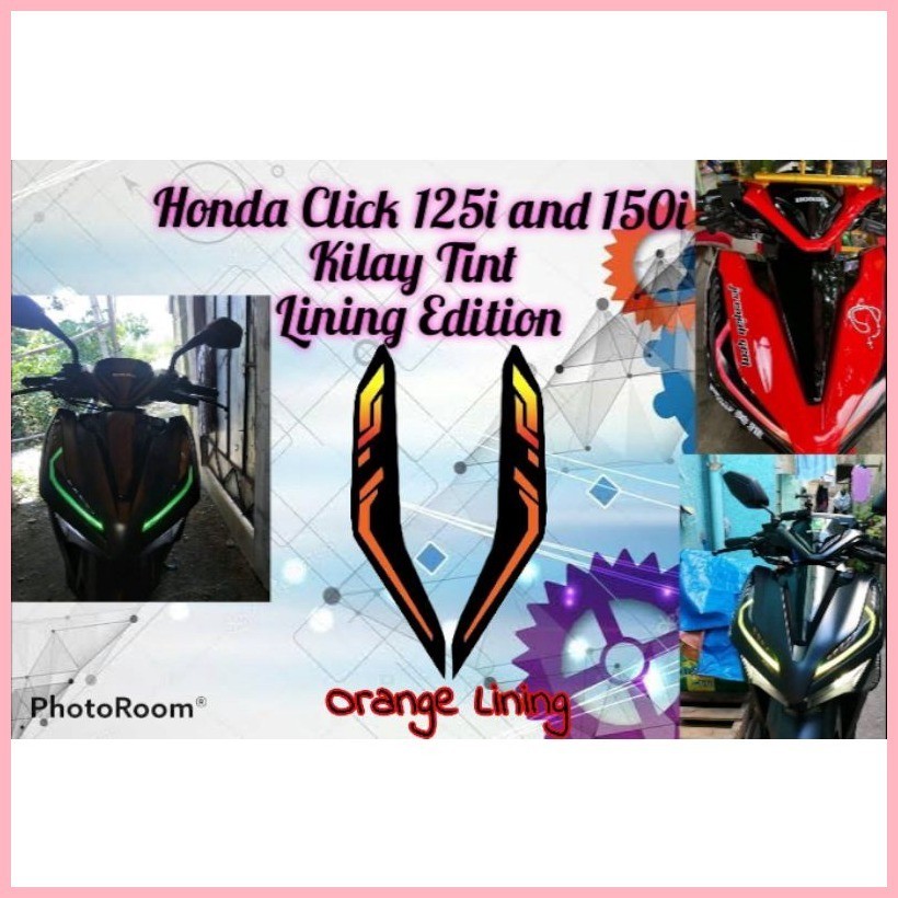 Honda Click 125i and 150i v2 Lining Kilay Tint / Click 125i Accessories ...