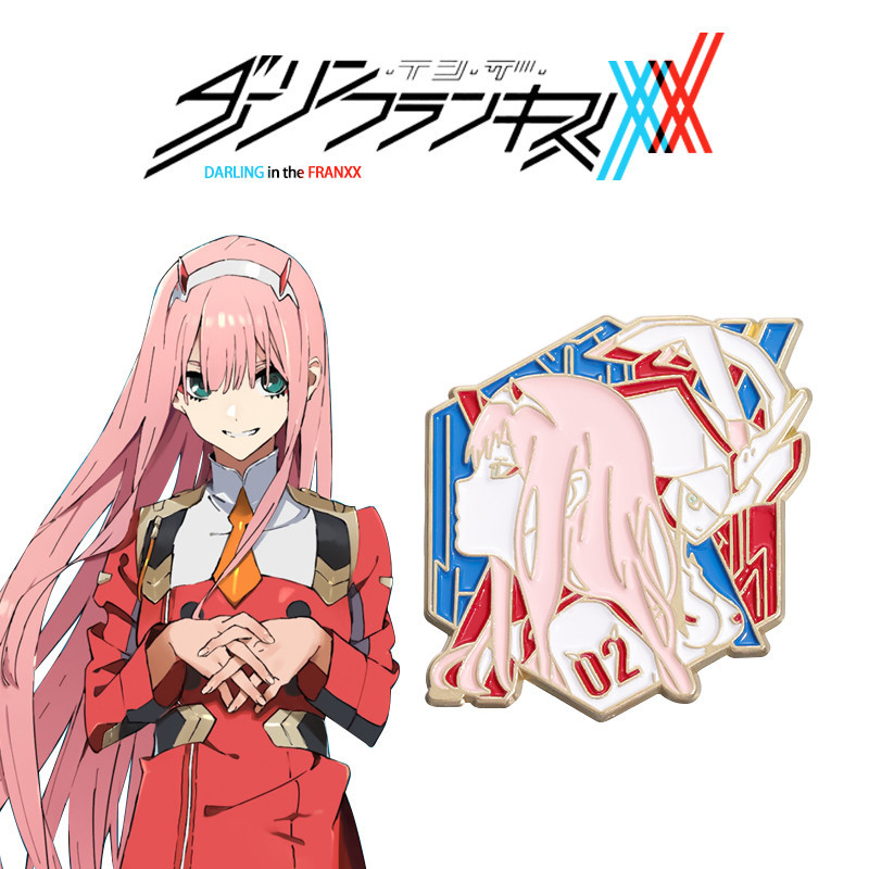 DARLING in The FRANXX Zero Two Metal Badge Japanese Manga Series Pin ...