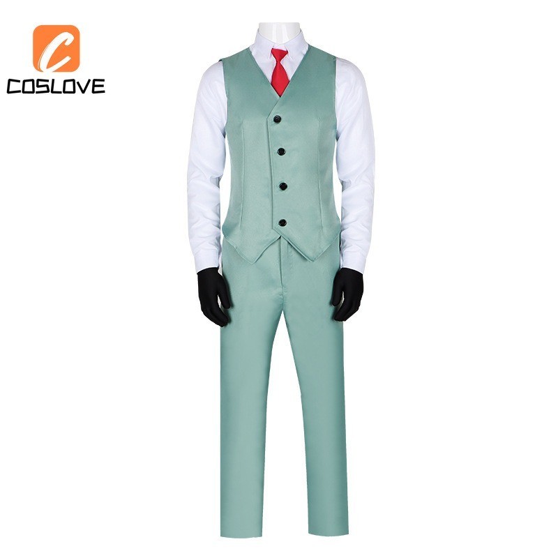 Anime Spy X Family Loid Forger Cosplay Clothing Full Set Costume Green ...
