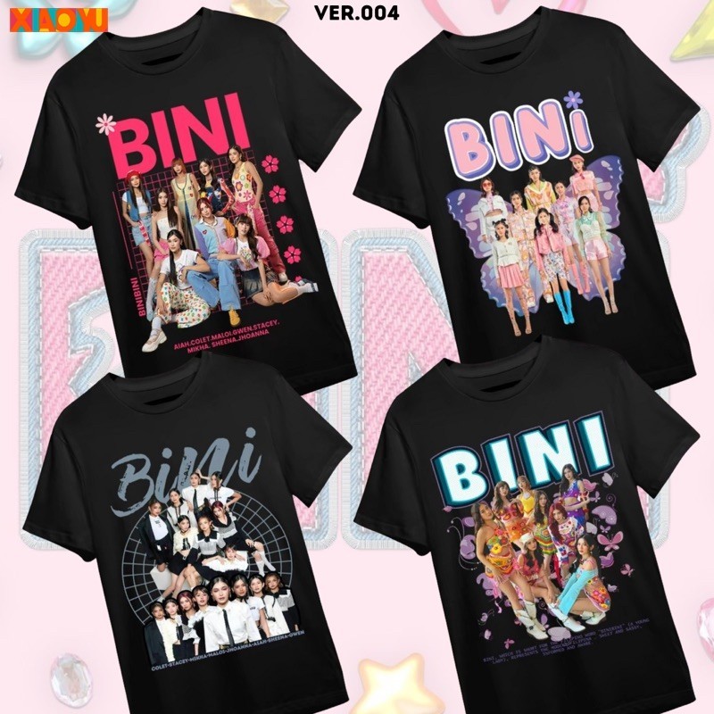 BINI SHIRT VER 4 ALL MEMBERS / BINI P-POP GROUP / FAN MADE BINI SHIRT ...