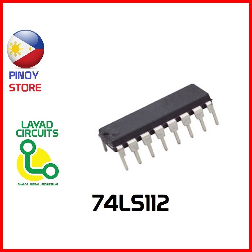 ☪ 74Ls112 Jk Flip Flop 74112 Logic Ic Master Slave Dual Negative Edge ...